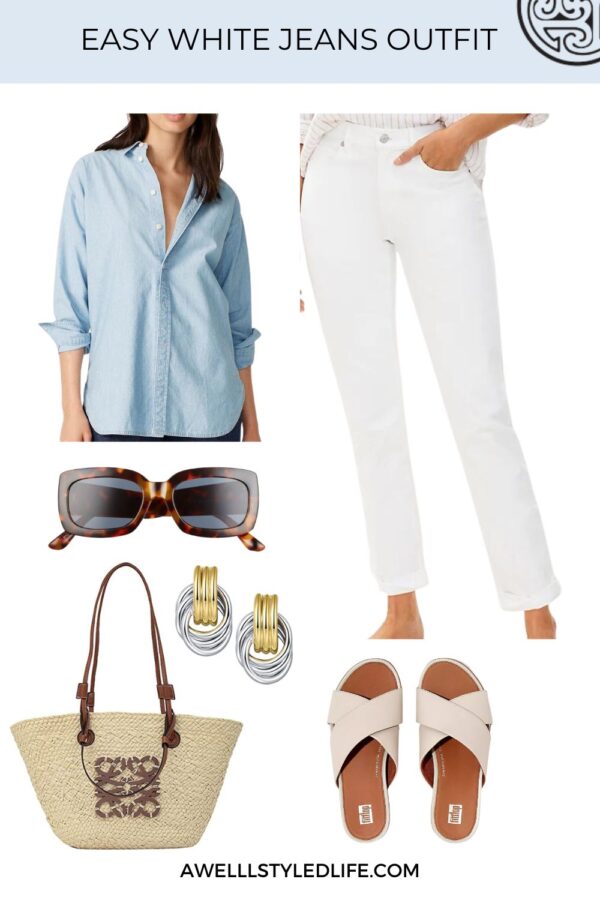 Splurge or Save White Jeans Outfits - A Well Styled Life®
